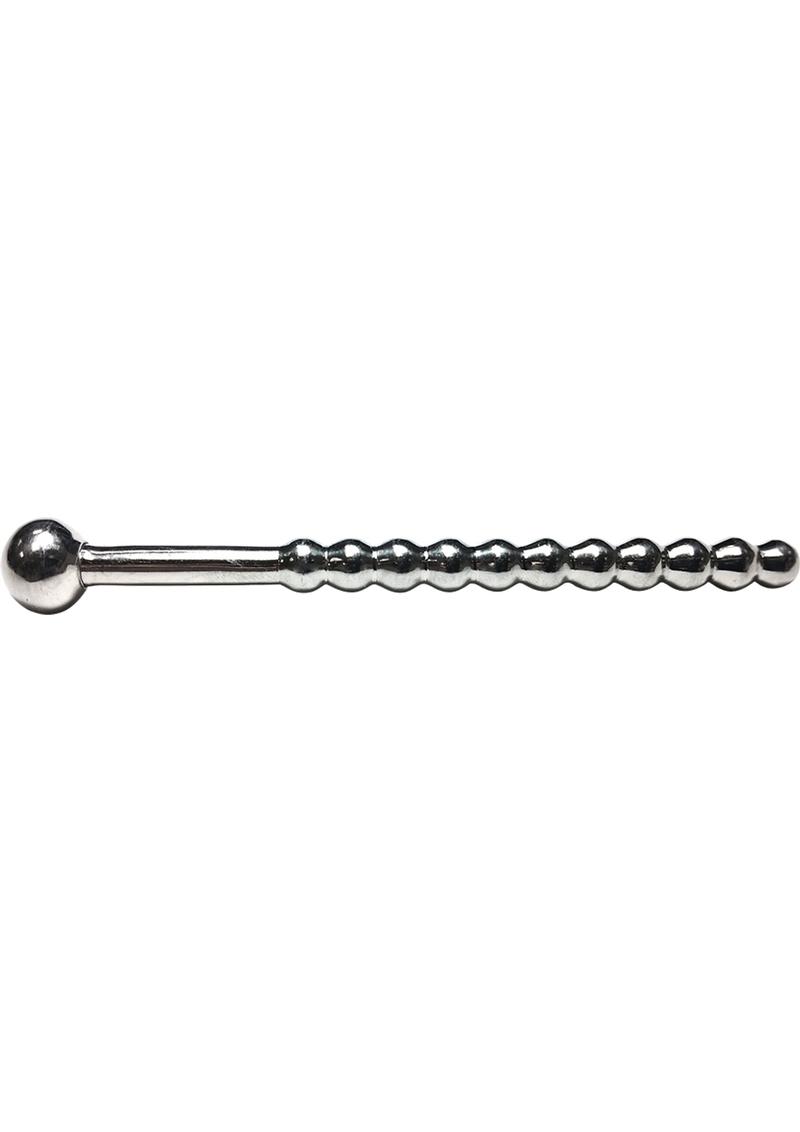 Rouge Beaded Stainless Steel Urethral Sound with Stopper – e-tique toys